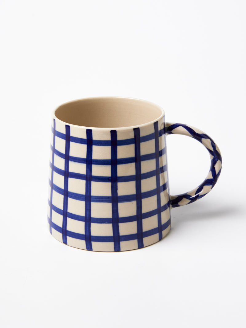LARDER CHECK MUG NAVY – Jones & Co