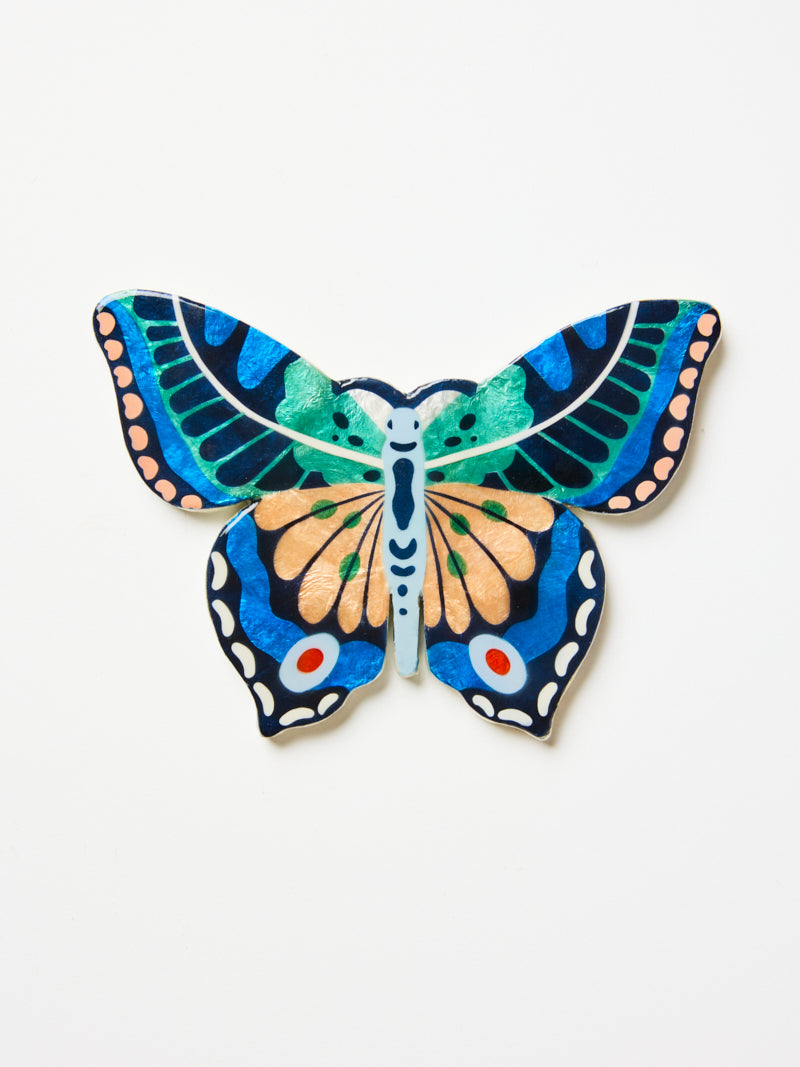 CANOPY BUTTERFLY BLUE GREEN WALL ART – Jones & Co